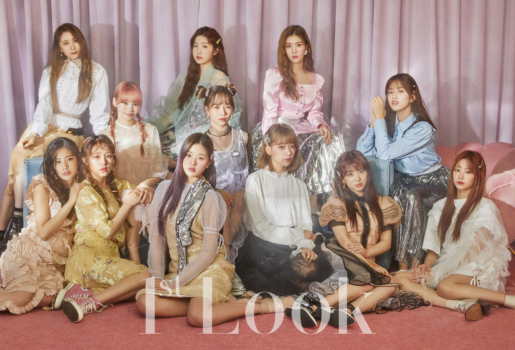 IZ*ONE pose en couverture de 1st Look – K-GEN