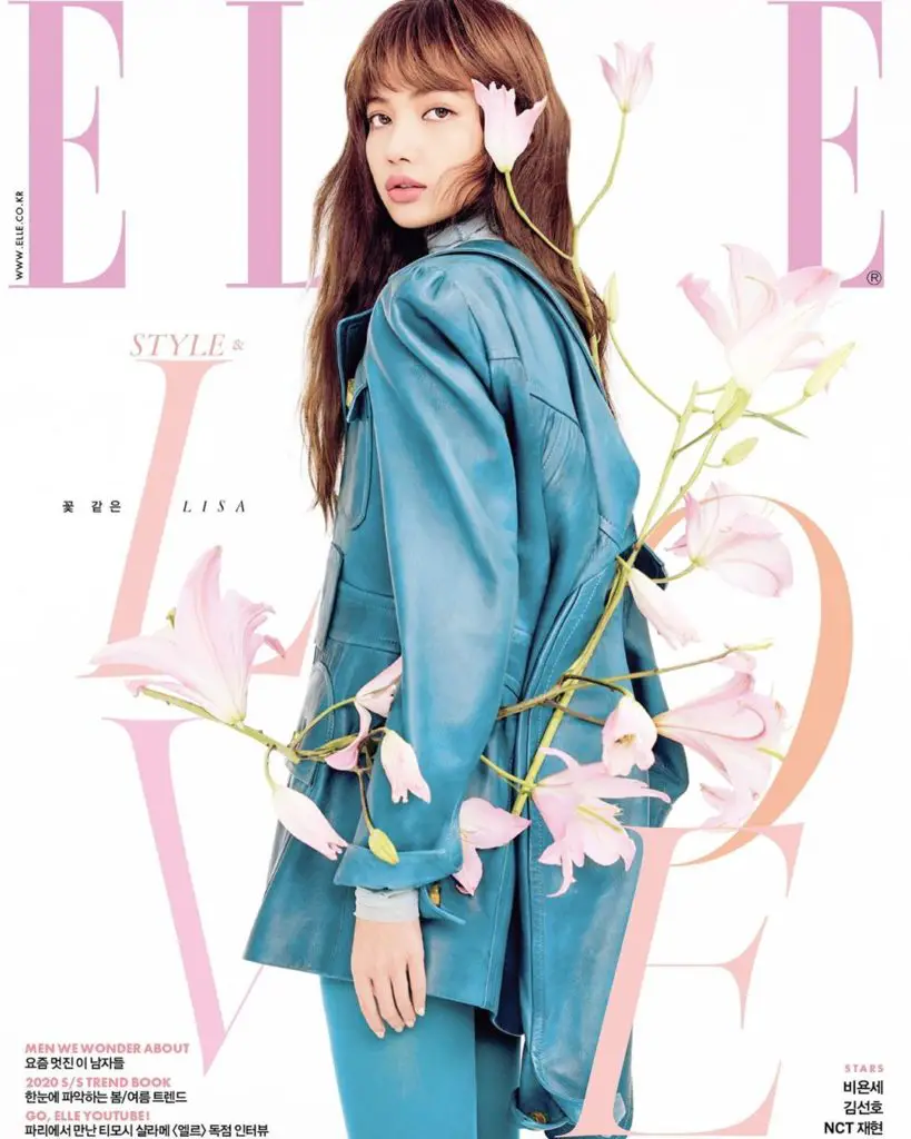 Lisa (BLACKPINK) pose en couverture de ELLE Korea – K-GEN