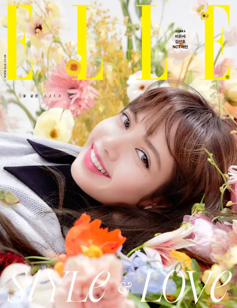 Lisa (BLACKPINK) pose en couverture de ELLE Korea – K-GEN