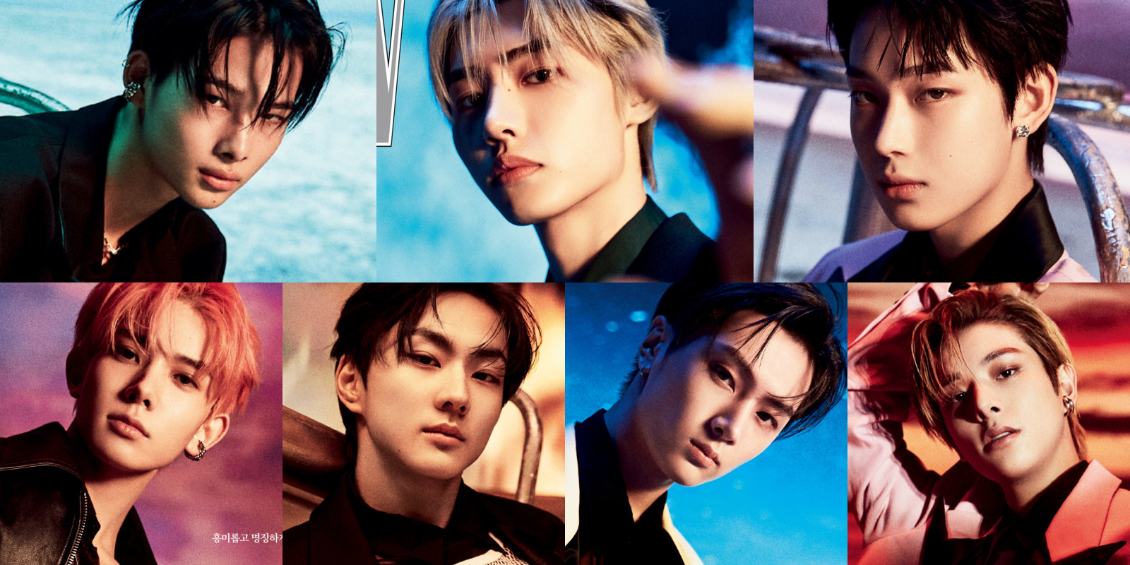 ENHYPEN pose en couverture de W KOREA – K-GEN