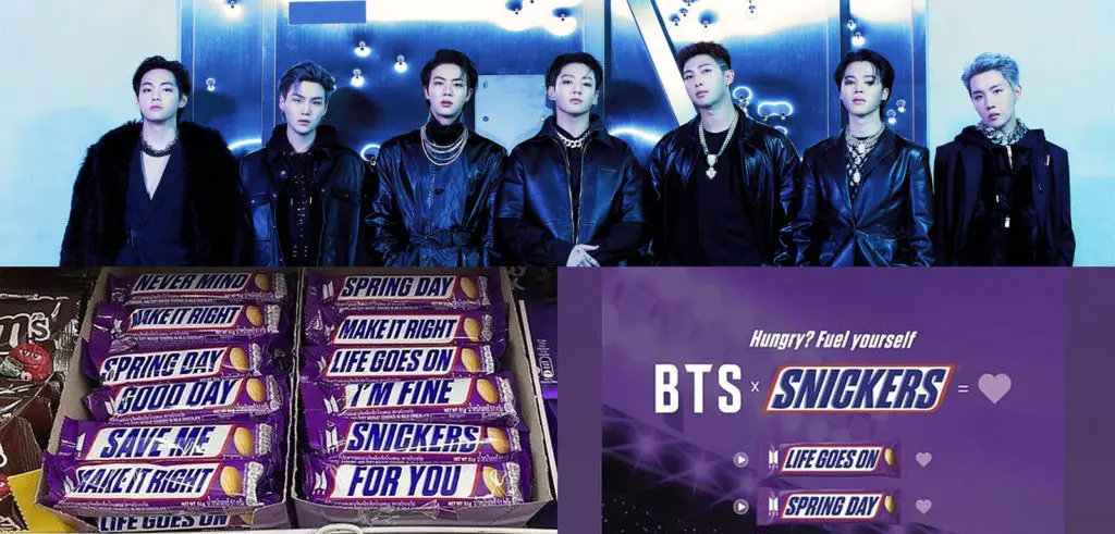 BTS collabore avec SNICKERS – K-GEN