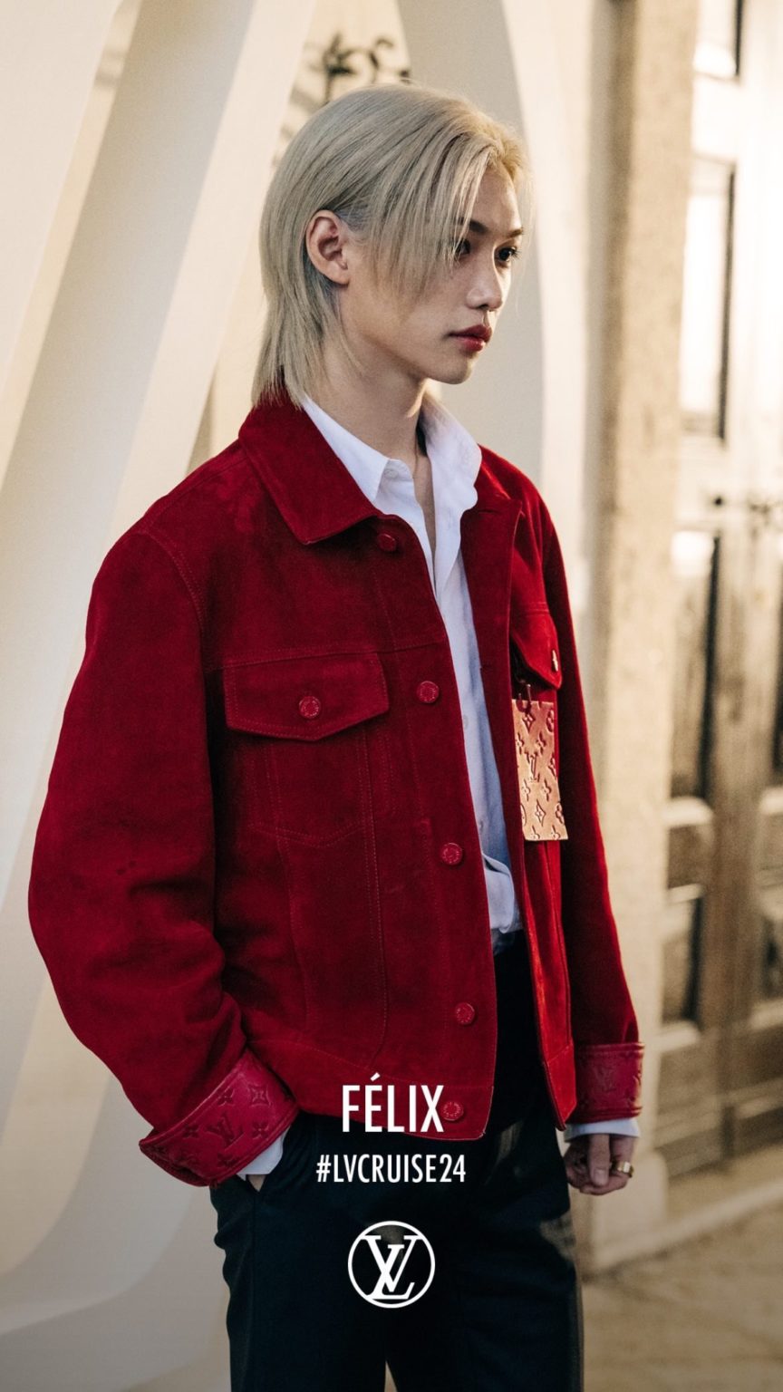Felix (Stray Kids) prend la pose au show de Louis Vuitton en Italie – K-GEN