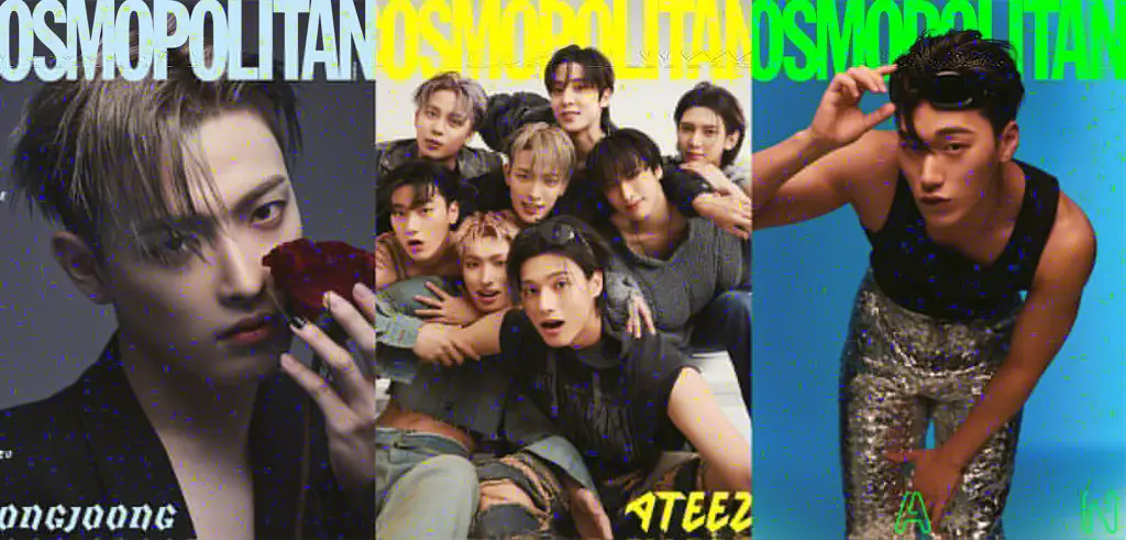 ATEEZ pose en couverture de COSMOPOLITAN KOREA – K-GEN