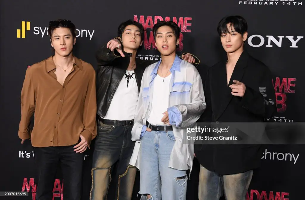 THE BOYZ : Juyeon, Kevin, Jacob et Eric assistent à l’avant première mondiale de ‘Madame Web’ à ...