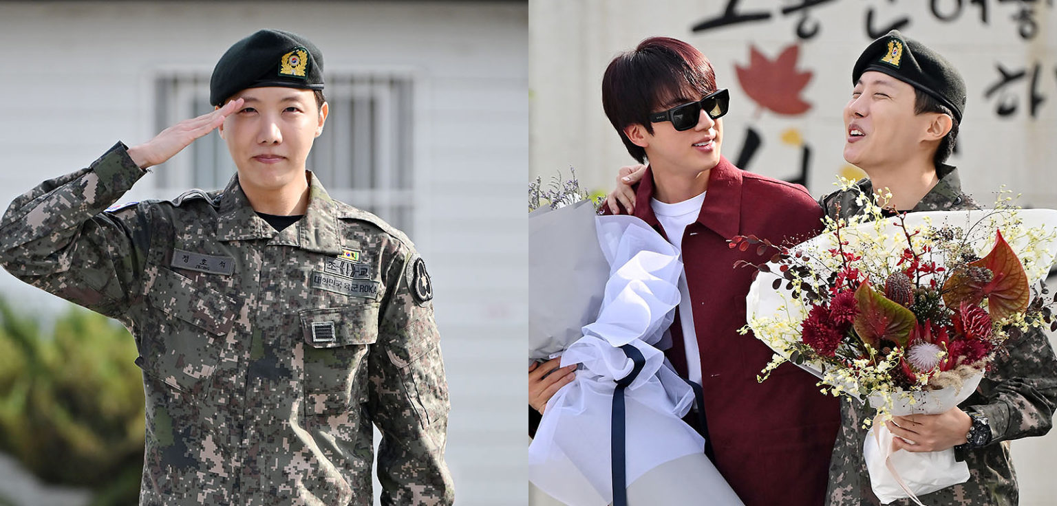 BTS : j-hope a fini son service militaire, accueilli par Jin à sa sortie – K-GEN